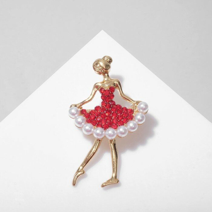 Брошь, стразы, пластик