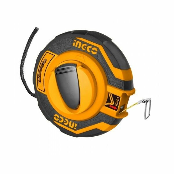 Рулетка геодезическая INGCO закрытый корпус 30 м HSMT8430