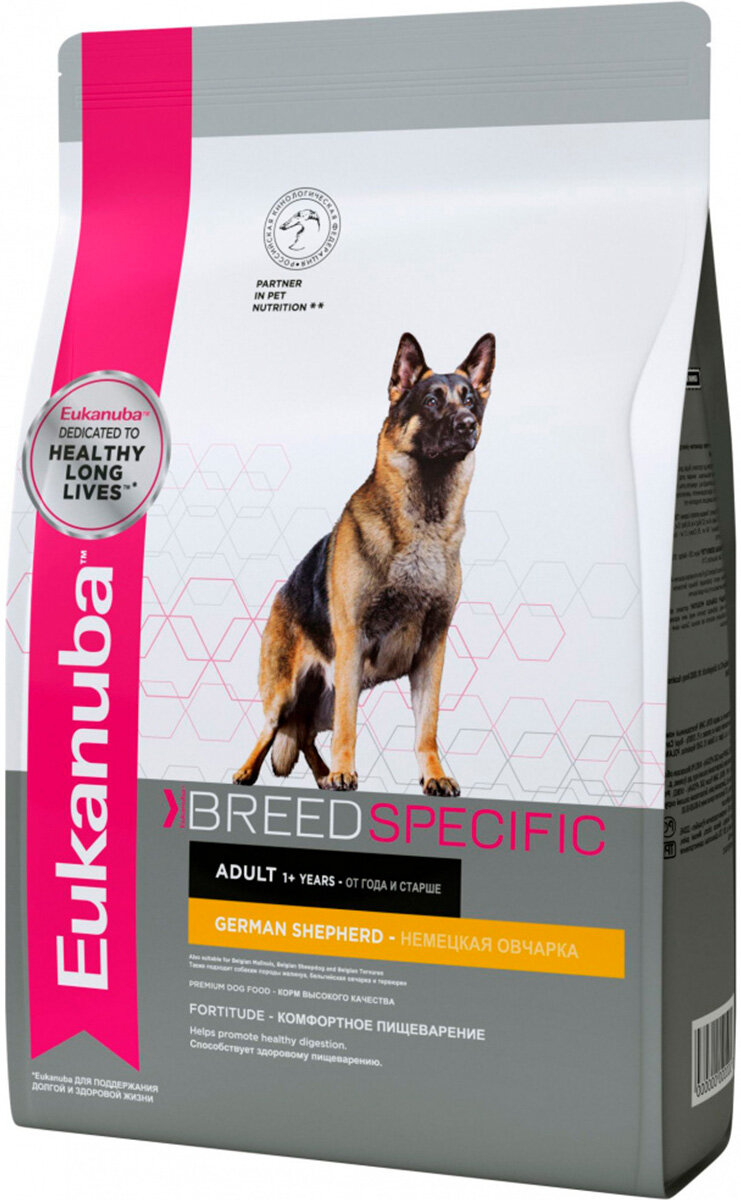 EUKANUBA GERMAN SHEPHERD для взрослых собак немецкая овчарка (10 кг)