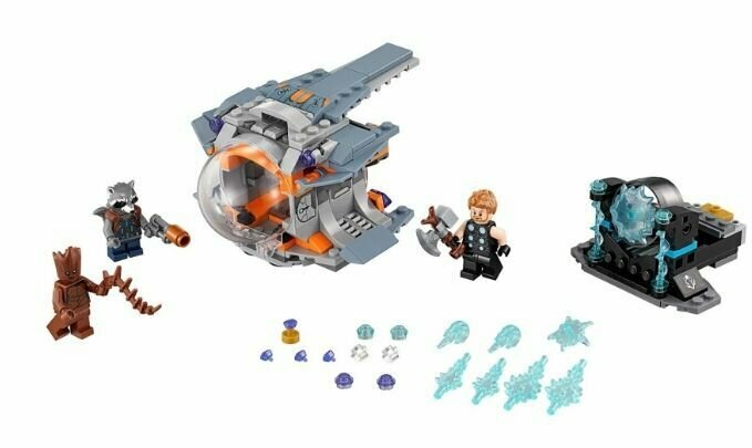 Конструкторы для мальчиков 10835 "В поисках оружия Тора", 242 детали.