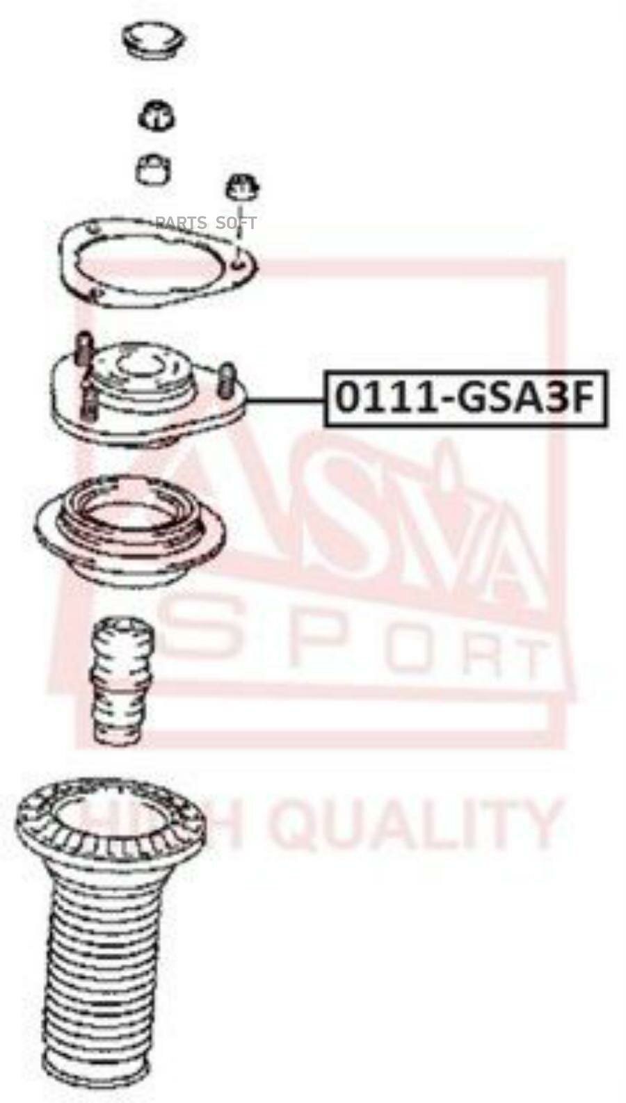 0111GSA3F ASVA Опора амортизатора