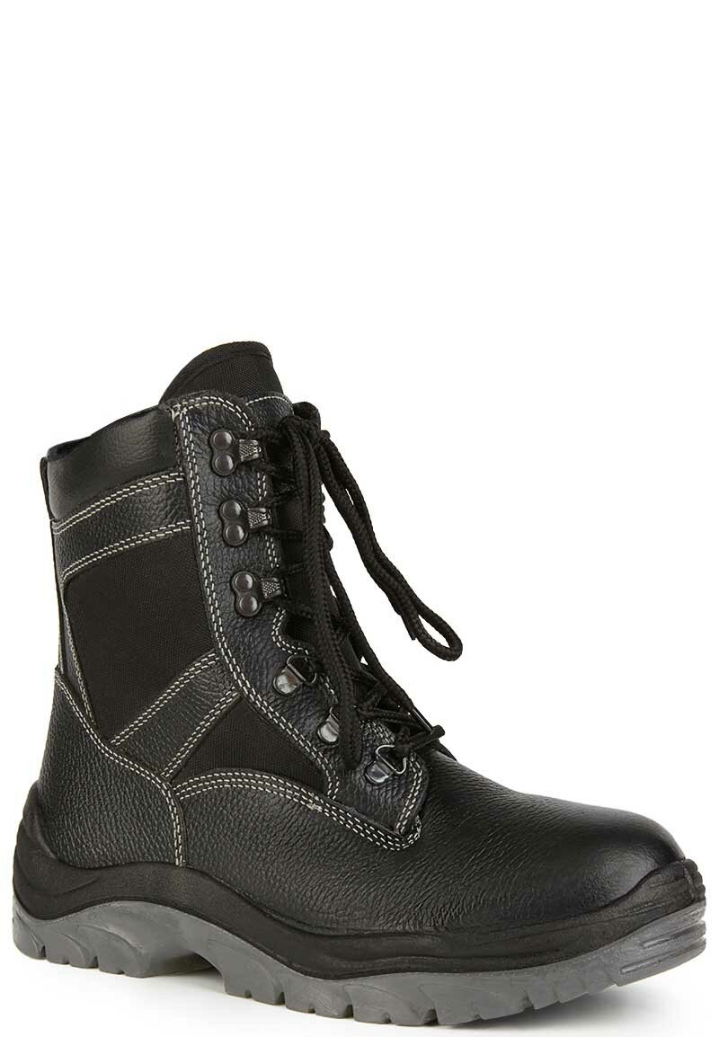 Ботинки с высокими берцами строитель нат. кожа ПУ/ТПУ мет. подносок, 41