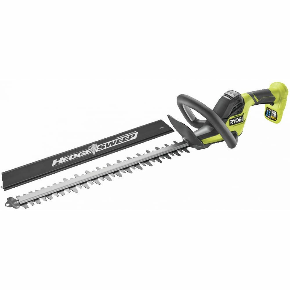 Кусторез Ryobi ONE+ RY18HT50A-0 5133005376, 50 см, аккумуляторный, двусторонний нож, бытовое устройство для кустарников — фото 1