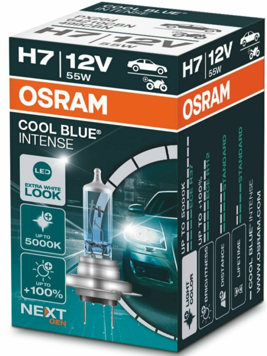 Osram Автолампа H7 (55W 12V) Cool Blue Intense (Next Gen) 1шт, 64210CBN