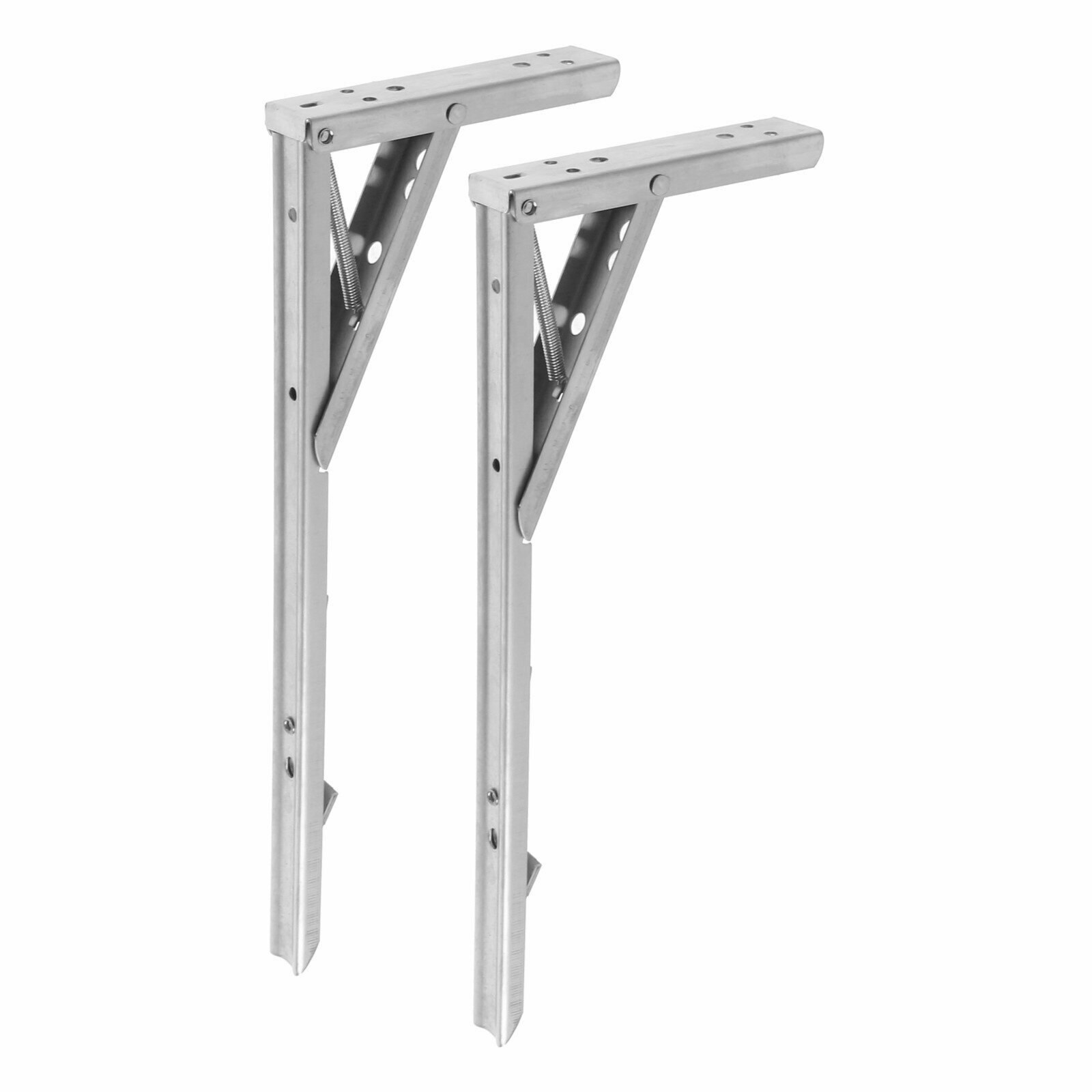 Кронштейн складной для столов и полок тундра, F001 , 2 шт, длина 350 мм, нержавеющая сталь 97039, 9703998