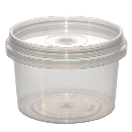 Контейнер для соусов 100мл круглый Курган-Пак, ПП с крышкой евро (1 шт/упак, 450 шт/кор)