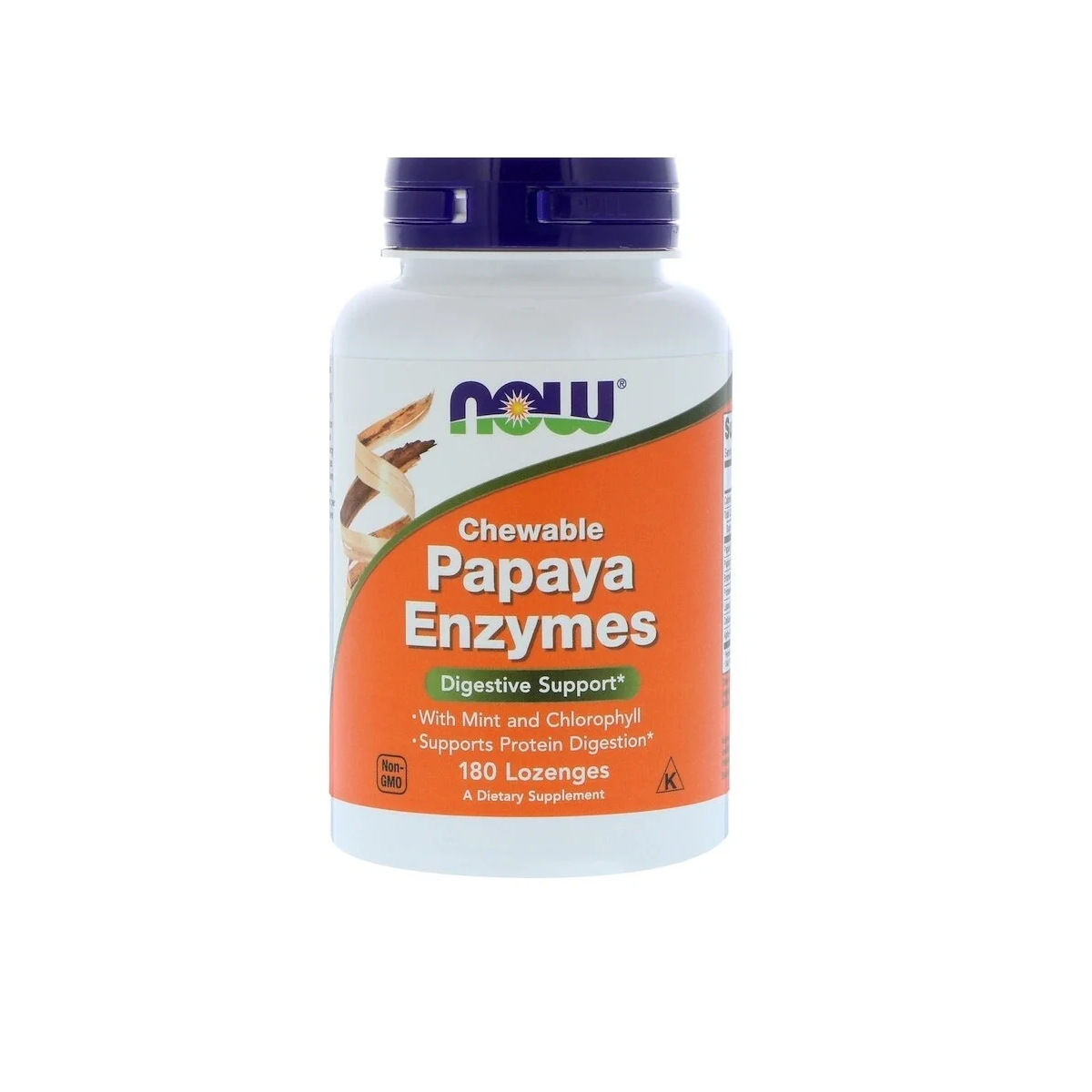 Пищеварительные ферменты, для пищеварения, NOW Foods, Papaya Enzymes, папайя в жевательных таблетках, 180 шт.