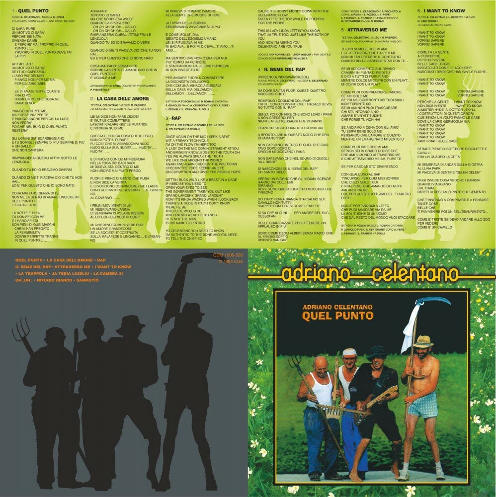 Adriano Celentano. Quel Punto (CD) (СД диск, CD Box, Россия) — фото 1