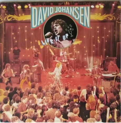 Старый винил, Blue Sky, DAVID JOHANSEN - Live It Up (LP , Used)