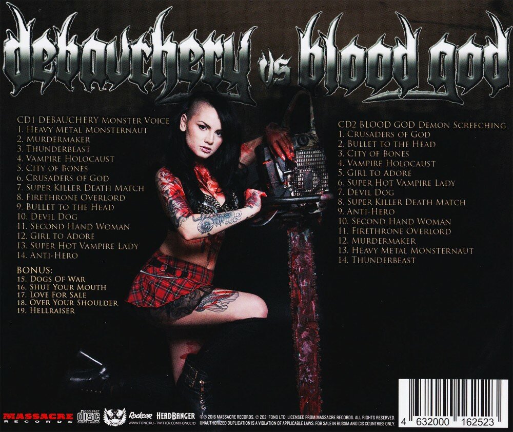 Debauchery. Thunderbeast (2 CD) (СД диск, CD Box, Россия, Fono LTD) — фото 1