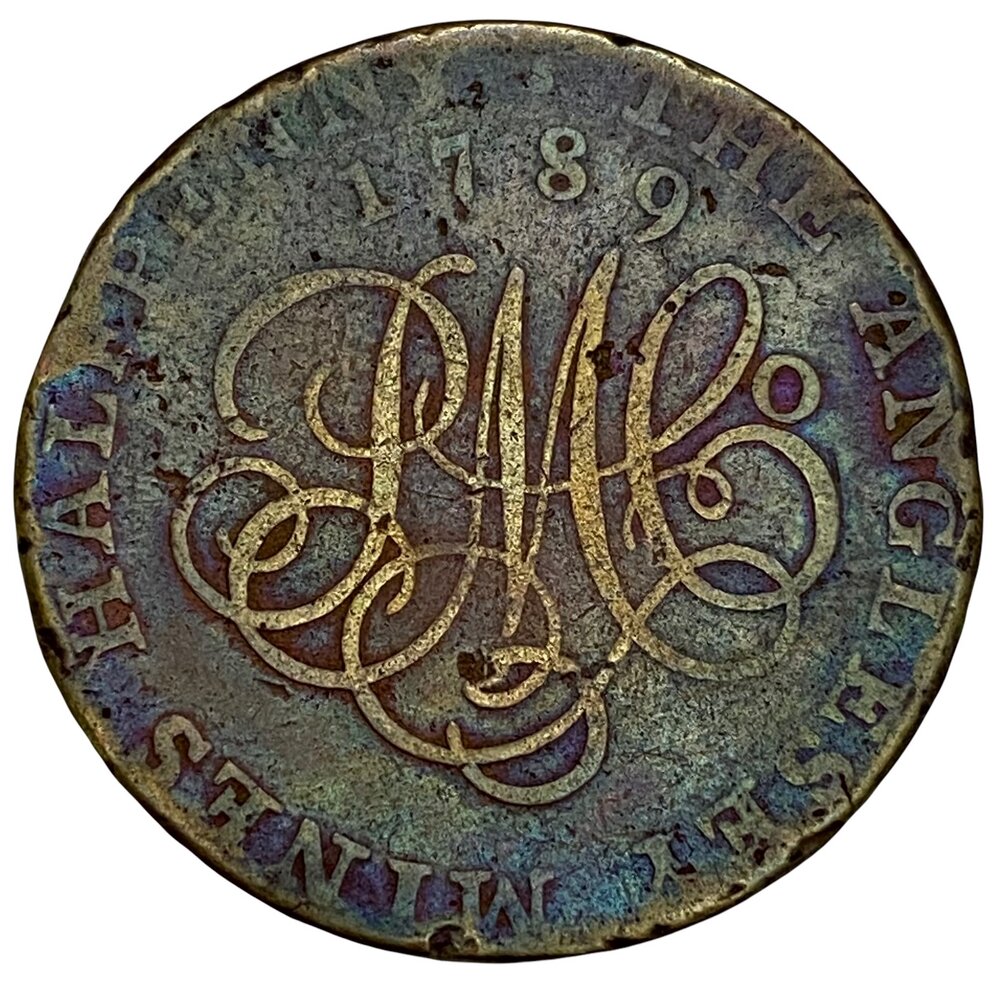 Великобритания, Уэльс, Англси токен 1/2 пенни 1798 г. (Parys Mines)