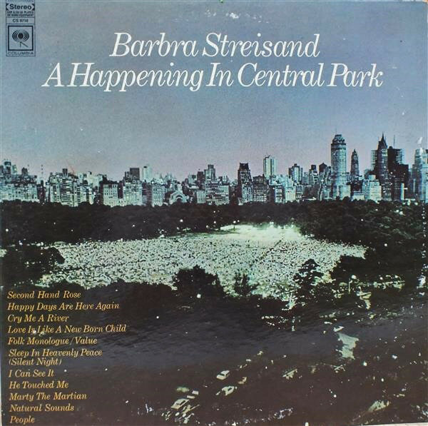 Barbra Streisand 'A Happening In Central Park' LP/1968/Pop/US/Vg