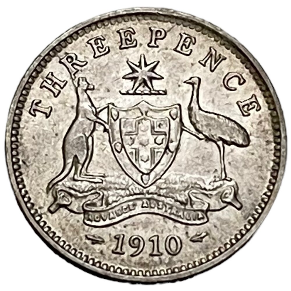 Австралия 3 пенса 1910 г.