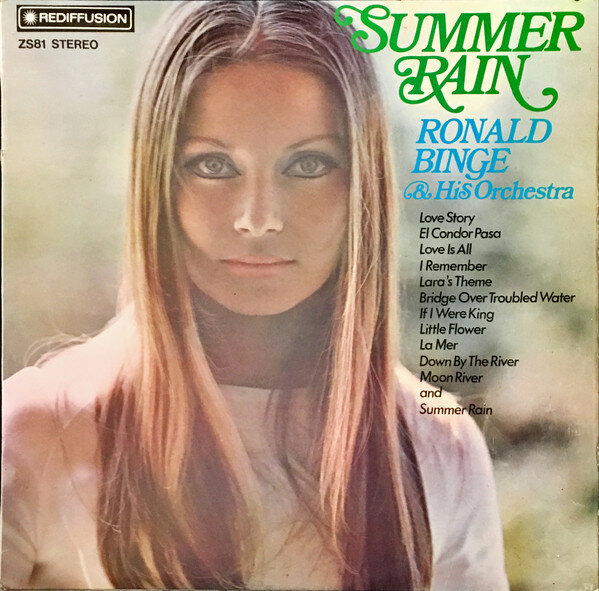 Ronald Binge & His Orchestra 'Summer Rain' LP/1971/1981/Instrumental/Czeh/Nm