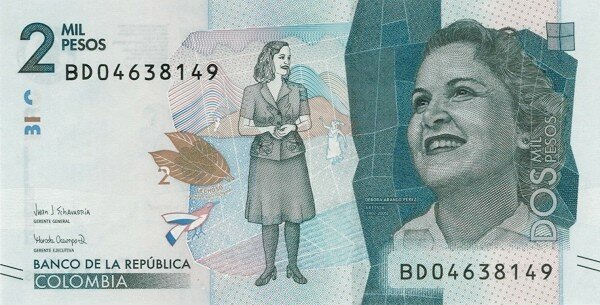 Колумбия 2000 песо 2019 г. парк Сьерра-де-ла-Макарена UNC