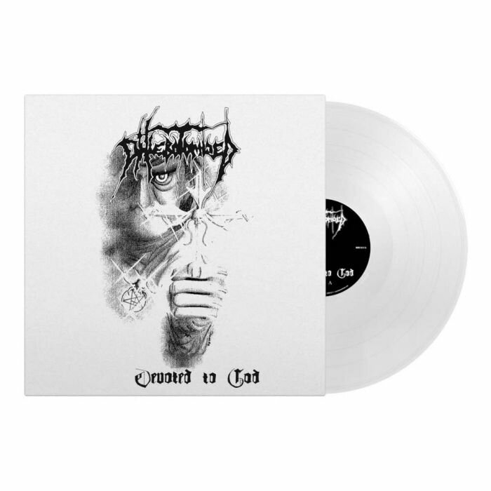 Виниловая пластинка Phlebotomized – Devoted To God, 12", White Vinyl, 45 RPM, Limited Edition, Hammerheart Records 2022