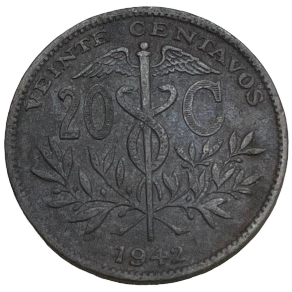 Боливия 20 сентаво 1942 г.