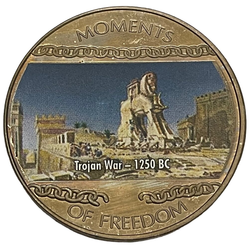 Либерия 10 долларов 2004 г. (Мгновения свободы - Троянская война)