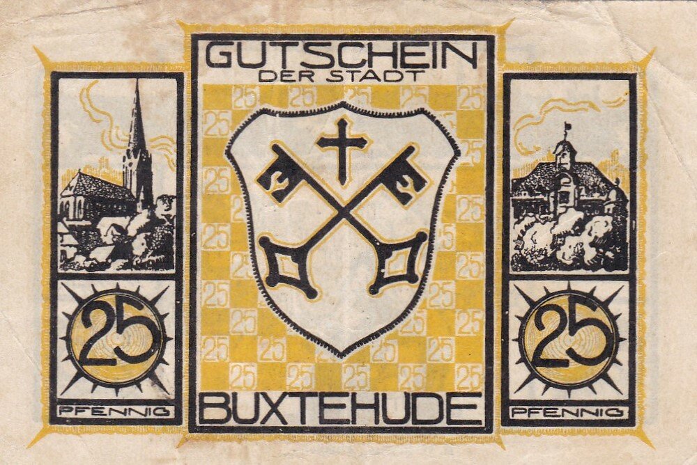 Германия Букстехуде 25 пфеннигов 1918-1924 гг.