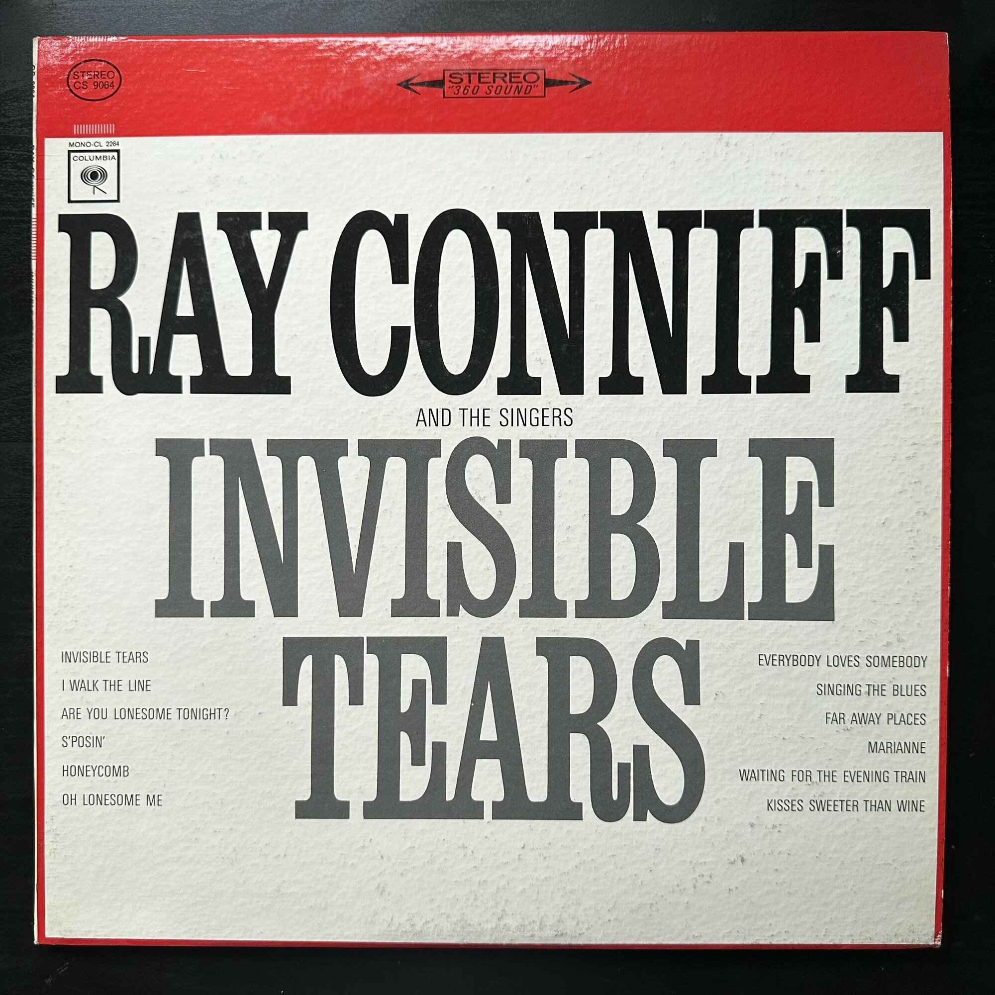 Виниловая пластинка Ray Conniff And The Singers Invisible Tears (США 1964г.)