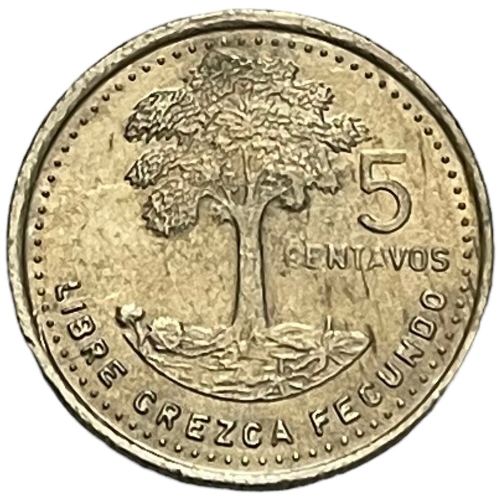 Гватемала 5 сентаво 1988 г.