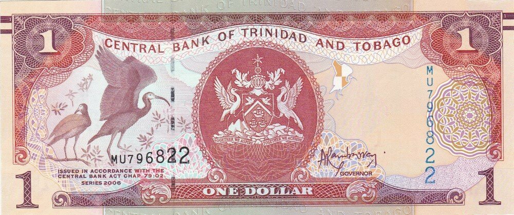 Тринидад и Тобаго 1 доллар 2006 г. (Подпись Jwala Rambarran) (Серия MU)