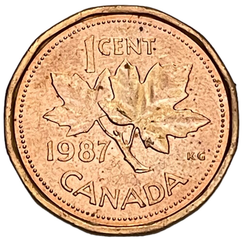 Канада 1 цент 1987 г.