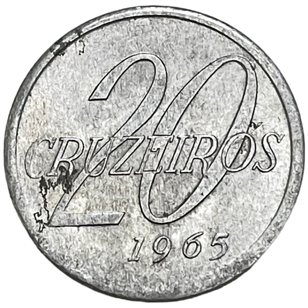 Бразилия 20 крузейро 1965 г.