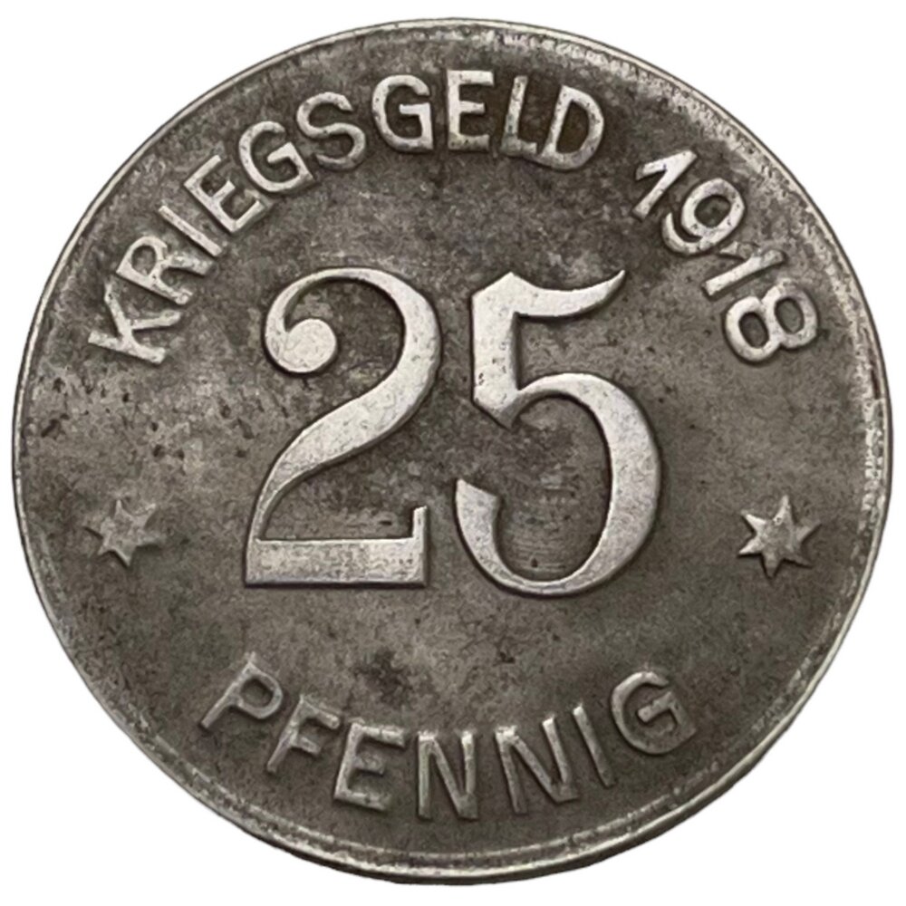 Германия, Германская империя, Кобленц 25 пфеннигов 1918 г. (Лот №3)
