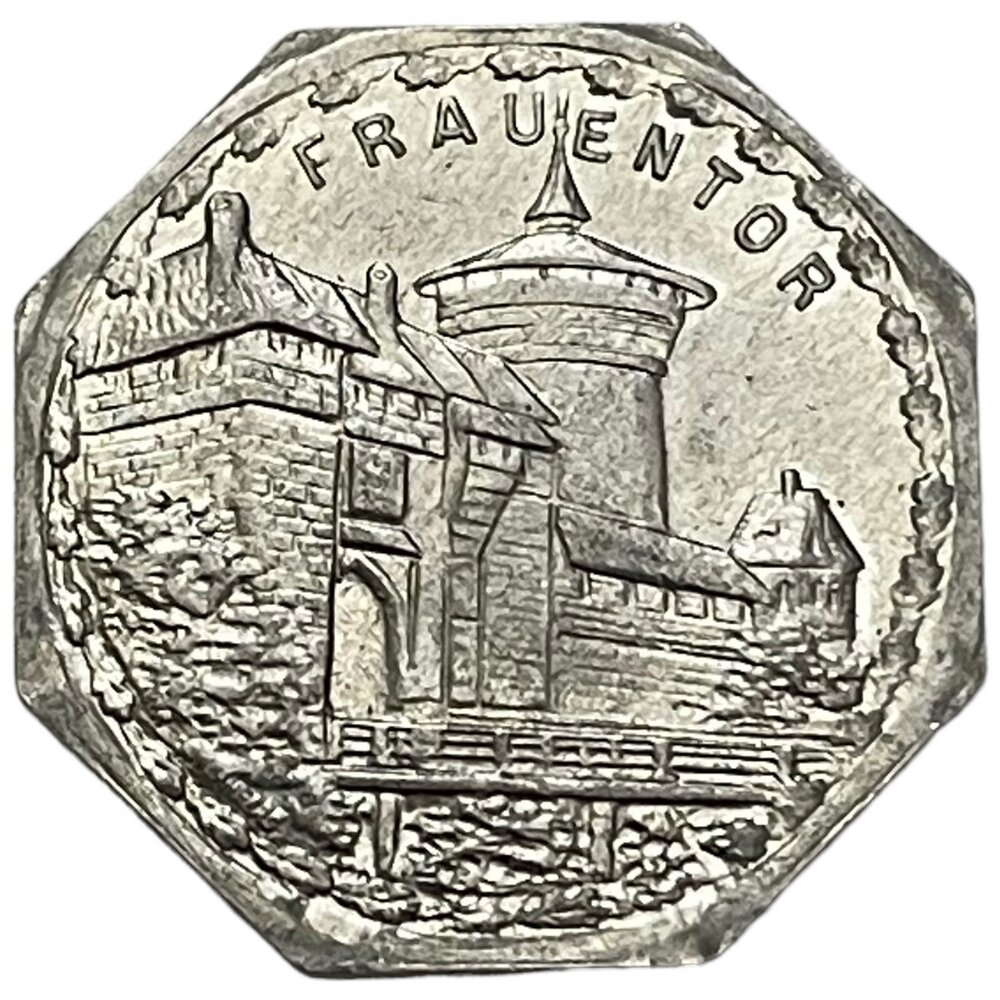 Германия, Нюрнберг 20 пфеннигов 1920-1921 гг. (Трамвайный токен - Женские ворота)