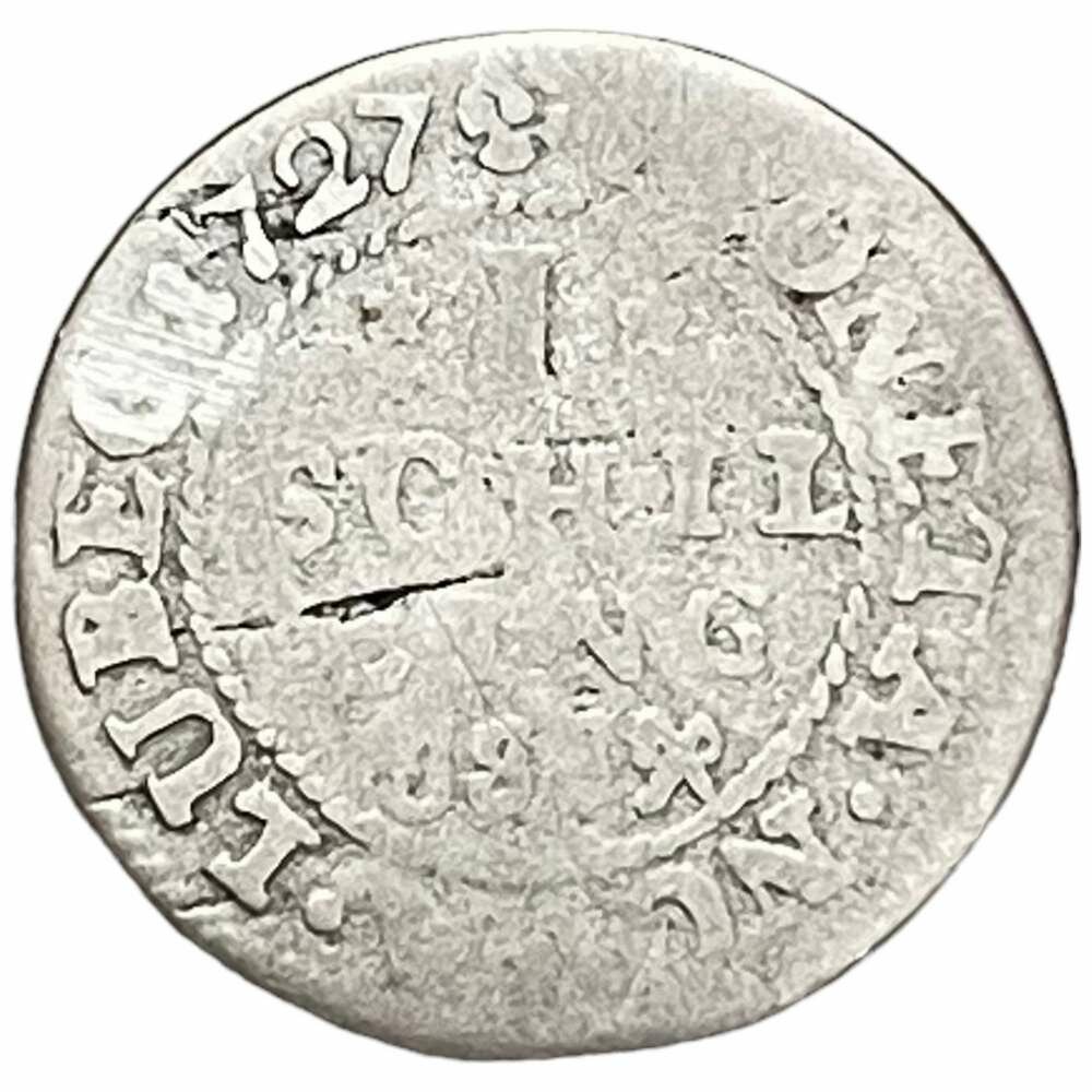 Германия, Любек 1 шиллинг 1727 г. (2)