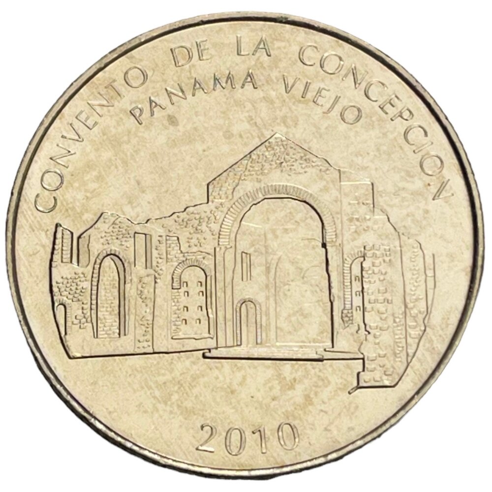 Панама 1/2 бальбоа 2010 г. (Панама-Вьехо - Монастырь Зачатия) (2)