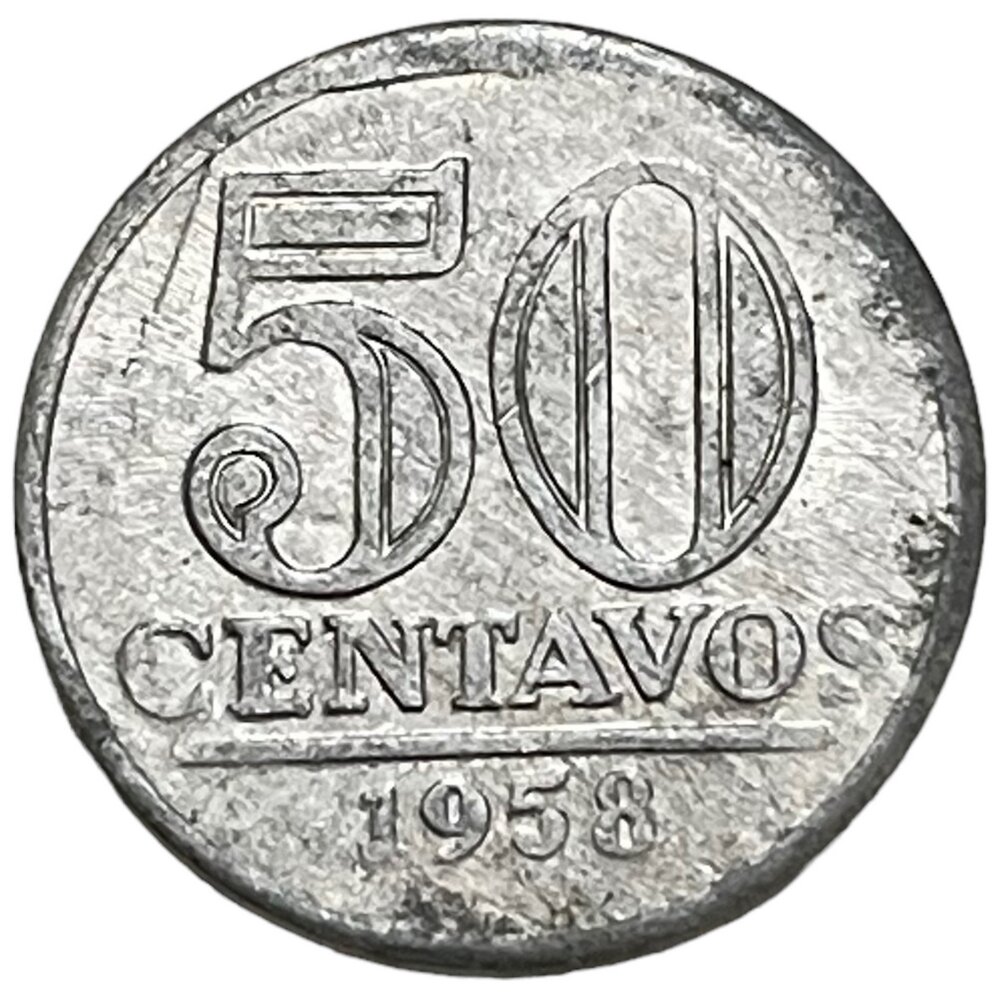 Бразилия 50 сентаво 1958 г.