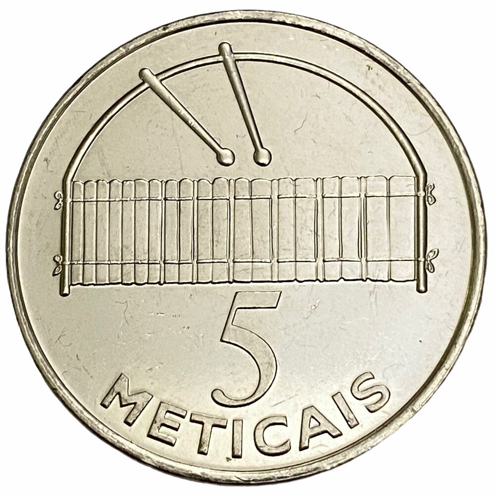 Мозамбик 5 метикалов 2006 г.
