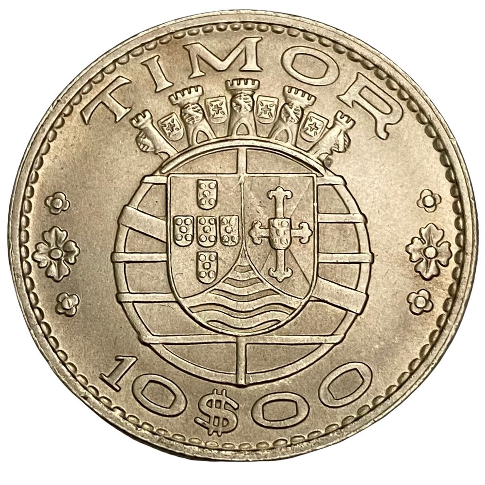 Тимор 10 эскудо 1970 г.
