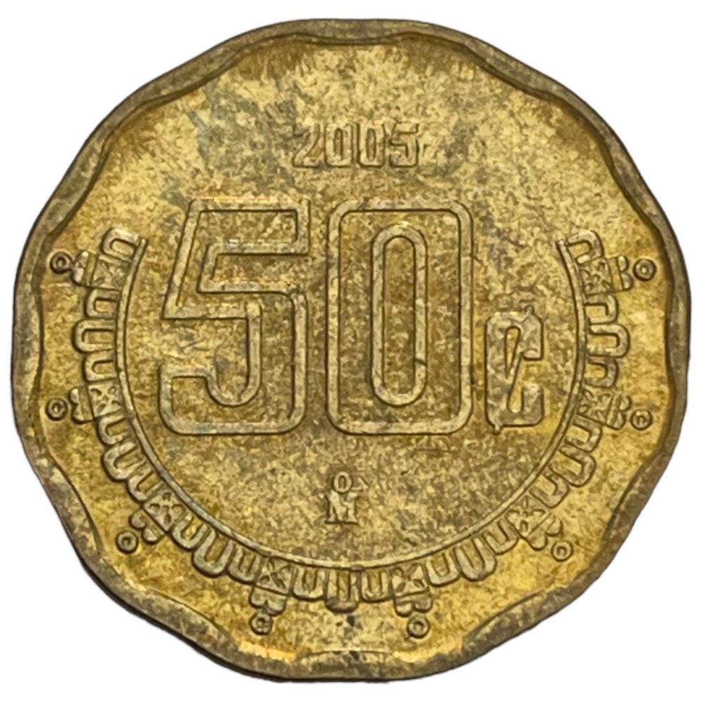 Мексика 50 сентаво 2005 г.