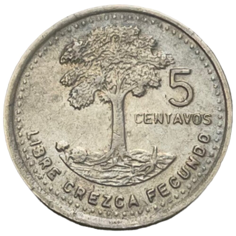 Гватемала 5 сентаво 1989 г.