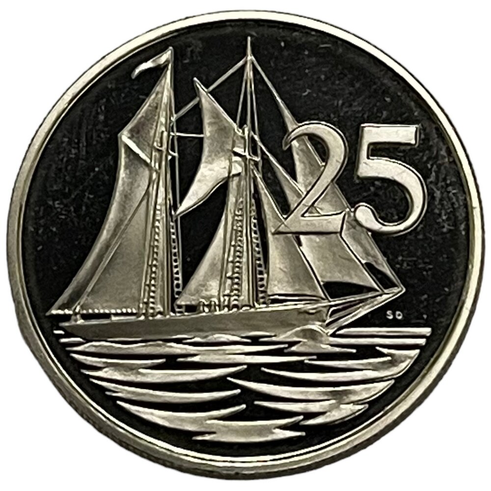 Каймановы острова 25 центов 1988 г. (Proof)