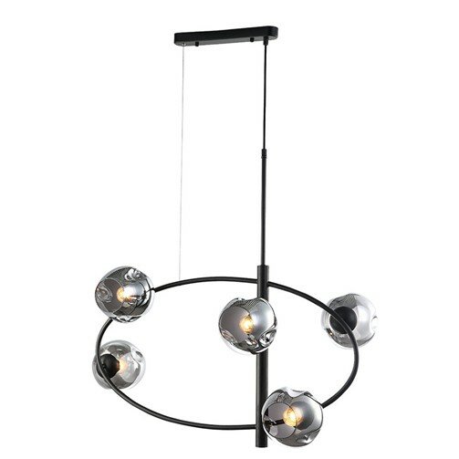 Люстра AURA S0068-5 BK