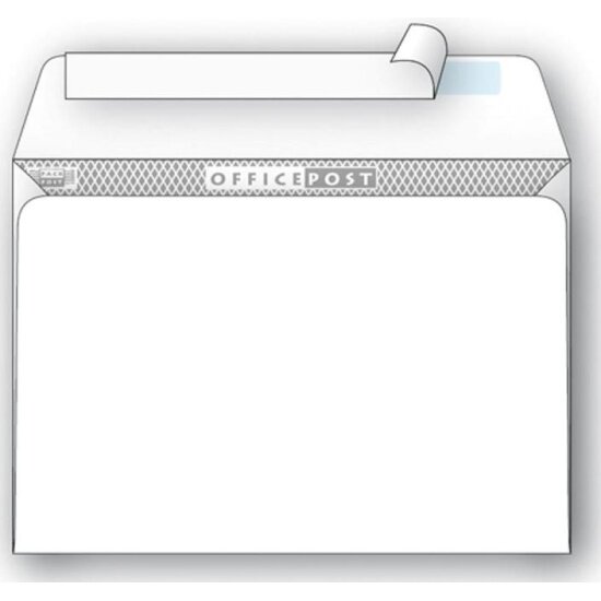 Конверты Officepost Белый С5 стрип 162х229 1000шт/кор 2781