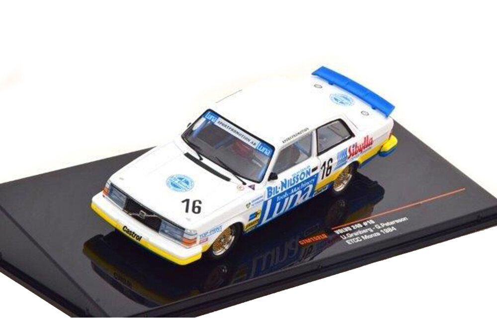 Модель коллекционная IXO Volvo 240 #16 sportpromotion ab granberg/petersson etcc monza 1984