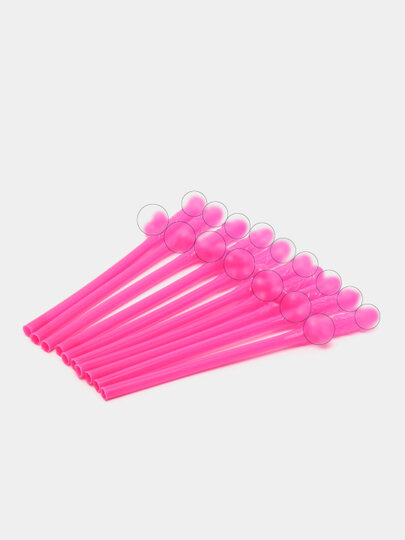 Трубочки для коктейлей, напитков в виде пениса, девичник 18+, вечеринка, 10шт розовые