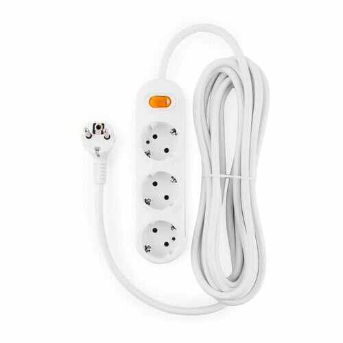 Сетевой удлинитель PowerCube PC-1-5M, 5м, белый
