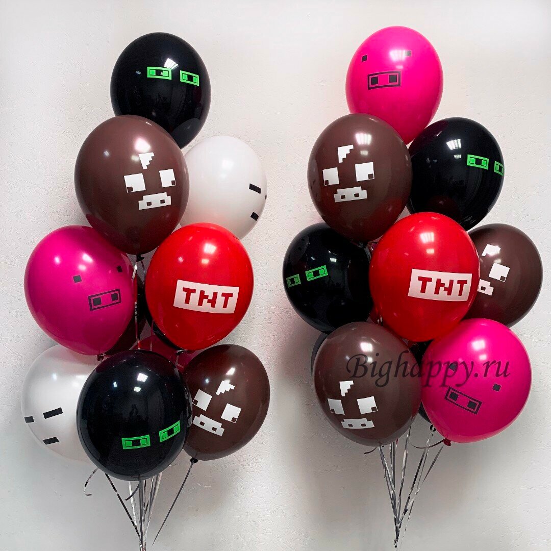 Букет из шаров "Майнкрафт"