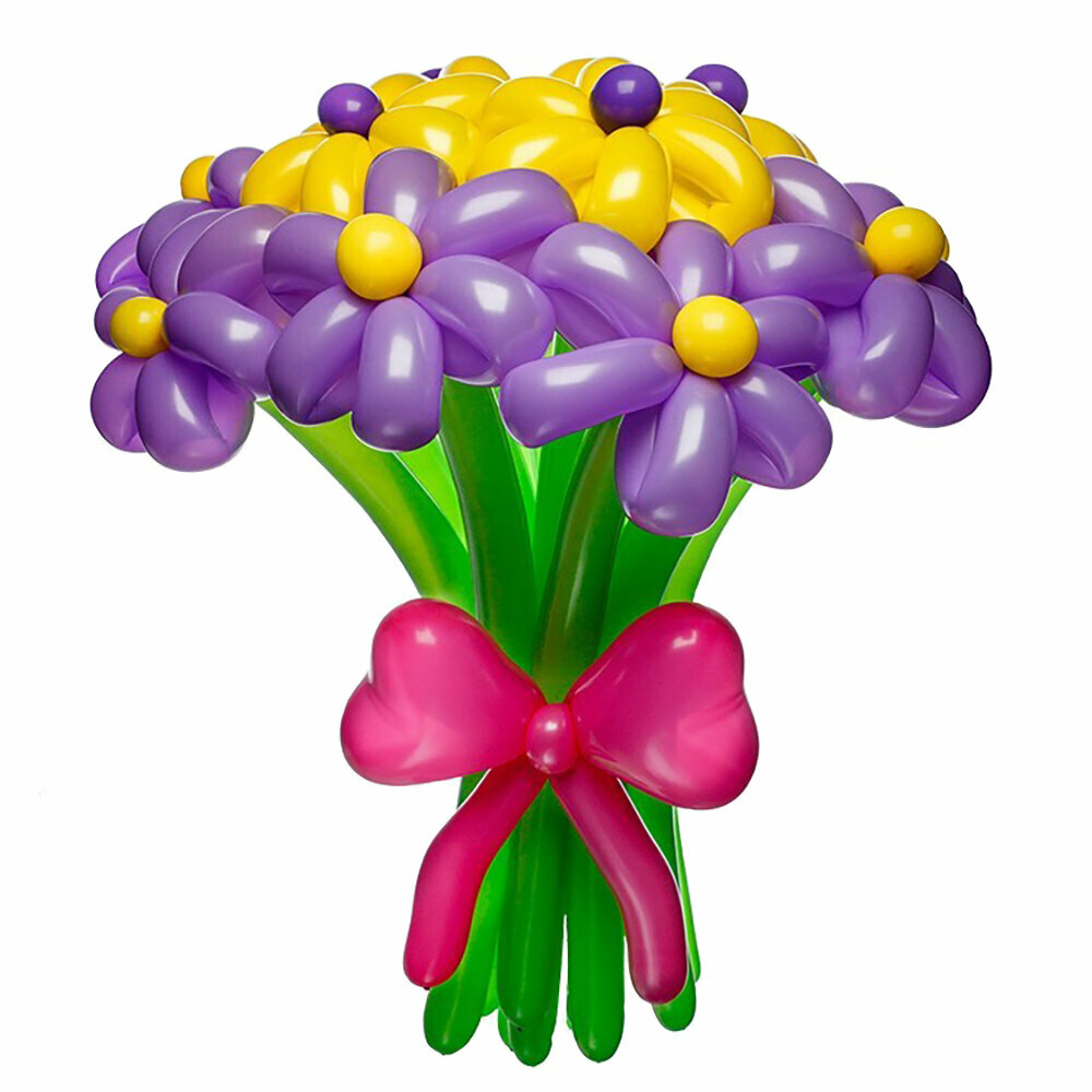 Букет цветов из шаров "Маргаритки"