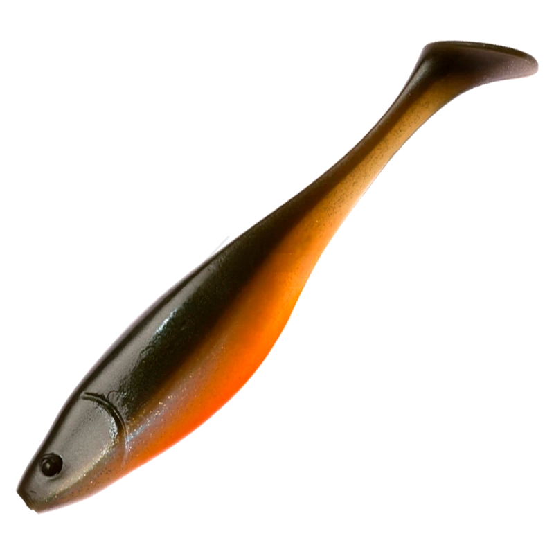 Приманка силиконовая Narval Commander Shad #008-Smoky Fish - в упаковке 3 шт, размер 5.5" (13.97 см)