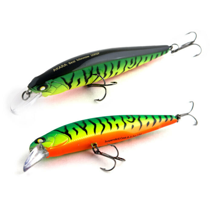 Воблер Akara Best Minnow 100SP 15 гр. (9/17 oz 3,9 in) A68