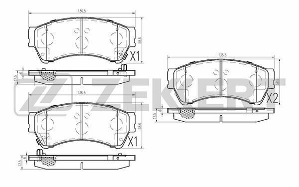Колодки торм. диск. передн. Mazda 6 I-II 07-