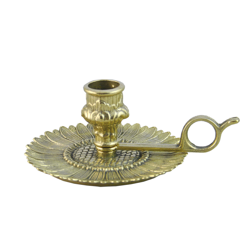 Подсвечник Alberti Livio & Co "Маргаритка", настольный, металл, золотой, 60 мм — фото 1