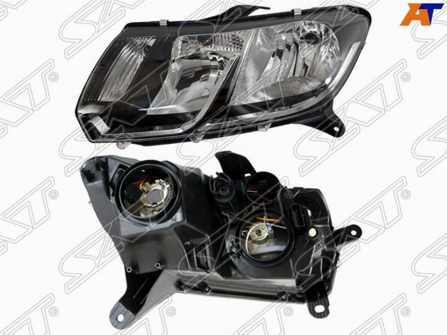 SAT ST55111L5L Фара LADA Largus 21- / Renault Logan 14-18 (Слева/ Ручная регулировка)